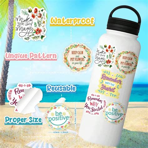 100pcs Inspirational Stickers For Adults Motivational Quote Stickers