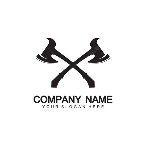 Axe Of War Logo Vector Illustration Of A Viking Battle Axe Executioner