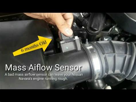 Nissan Navara Mass Airflow Sensor Remove YouTube