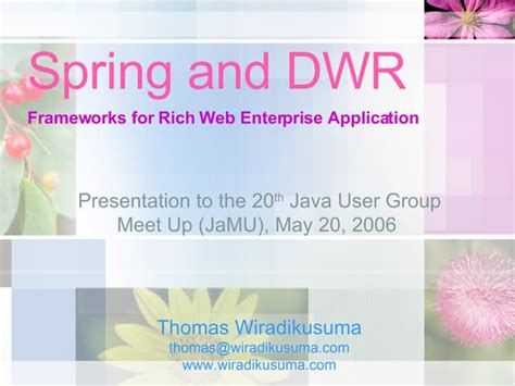 Spring And Dwr Ppt
