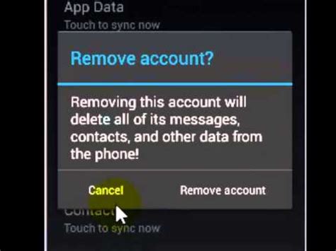 How To Remove Google Accounts In Android Mobile YouTube