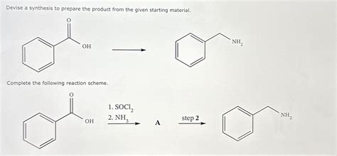 Solved Devise a synthesis to prepare the product from the | Chegg.com