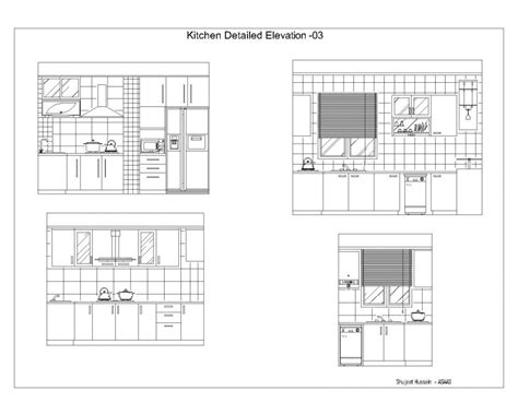Australian Kitchen Detailed Elevations Dwg 3 Thousands Of Free Cad Blocks