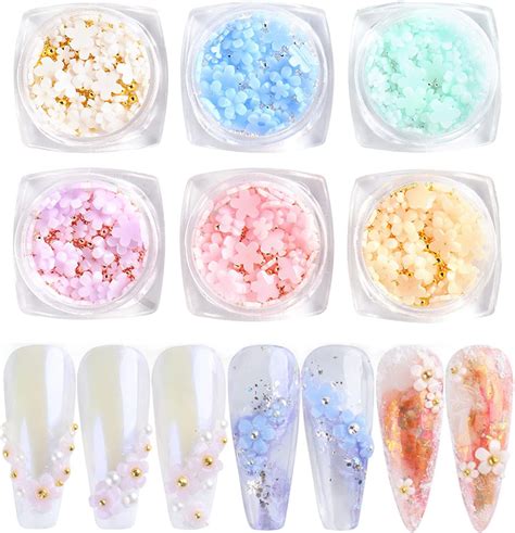 Nail Charms Blumen Nagel Charms 3D Rosa Bogen Nail Art Dekoration 3D