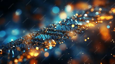 Premium Ai Image Dna Genome Structure Poster With Copy Space