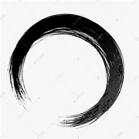 黑色半圆水墨素材图片免费下载 千库网