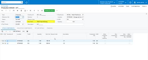 Custom Fields Added To Kit Assembly Screen Dont Save Community