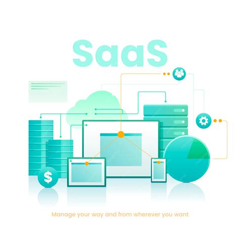 Premium Vector Hand Drawn Flat Design Saas Illustration
