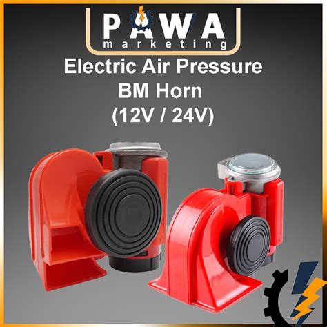 Pawa Stebel Type Dual Tone Electronic Air Horn Snail Horn With Relay