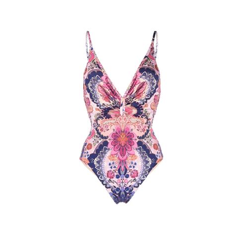 Zimmermann One Piece Swimsuit Pink Editorialist