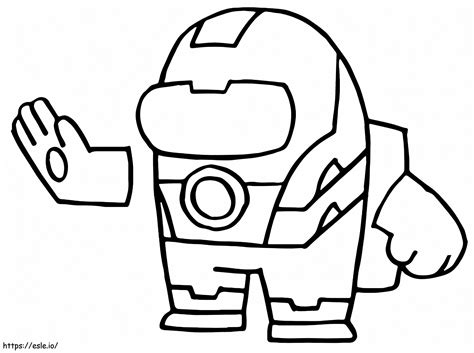 Iron Man Among Us Coloring Page