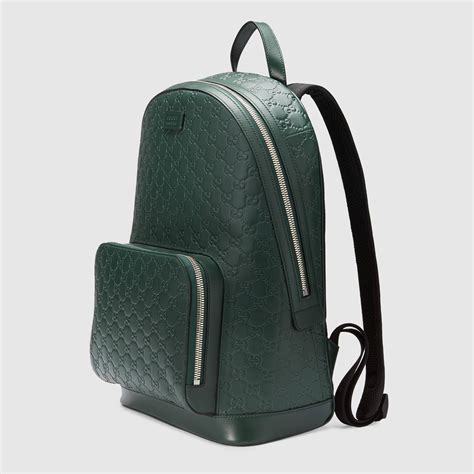 Lyst Gucci Signature Leather Backpack In Green