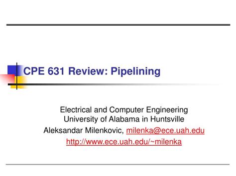 ppt cpe 631 review pipelining powerpoint presentation free download