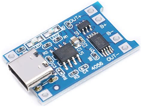 Lithium Battery 1A Charger Module with TP4056 and USB Type-C - 99Tech