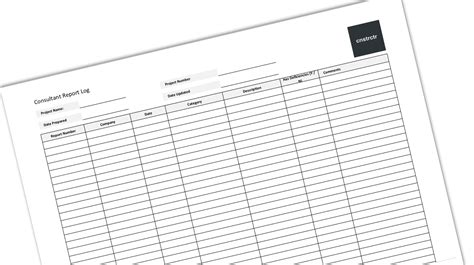 Construction Inspection Log Template