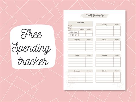 Conquer Your Weekly Spending Grab This Free Tracker And Finally Feel
