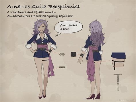 Arna Wizardry Wizardry Wizardry Variants Daphne Concept Art Tagme Girl Breasts Choker