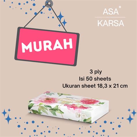 Jual Facial Tissue Merk Plenty Tissue Premium 50 Sheet Tissue