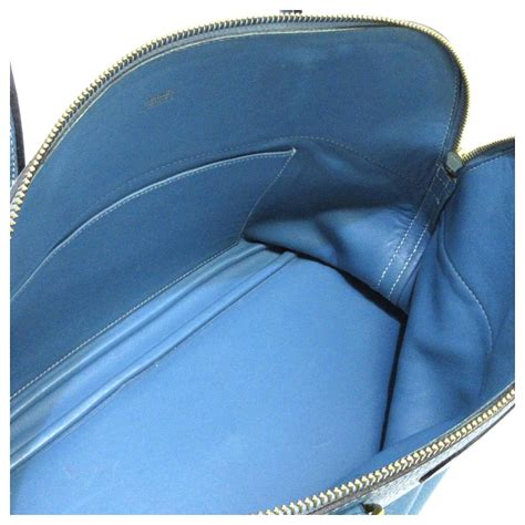 Hermès Hermes Bolide Blue Leather Ref 880035 Joli Closet
