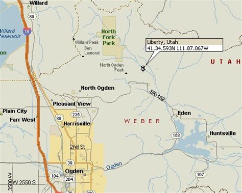 Liberty Weber Utah Map 1