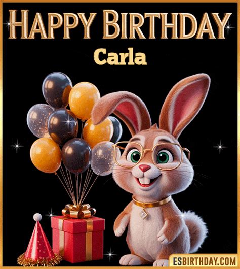 Happy Birthday Carla  🎂 Animated Images Wishes And Music 【27 S】