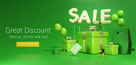 신용 카드 선물 상자 및 Ballon을 가진 판매를 위한 3d 단계 3d 그래픽을 위한 템플릿 디자인 선물에 대한 스톡 사진 및 기타 이미지 Istock