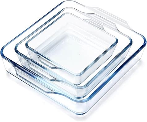 Nutriups Mini Square Glass Baking Dish For Oven Square