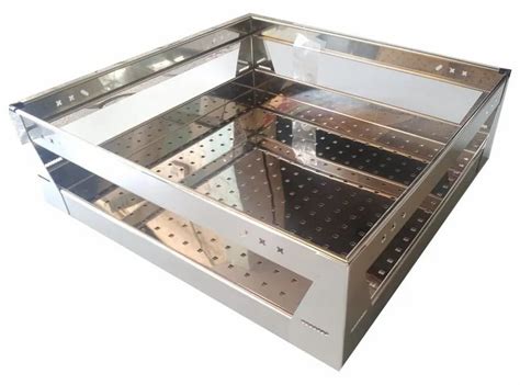 Stainless Steel Perforated Kitchen Basket Rectangular Size Dimension X X Inch At