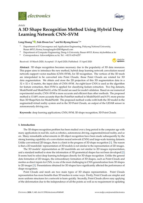 Pdf A 3d Shape Recognition Method Using Hybrid Deep Learning Network