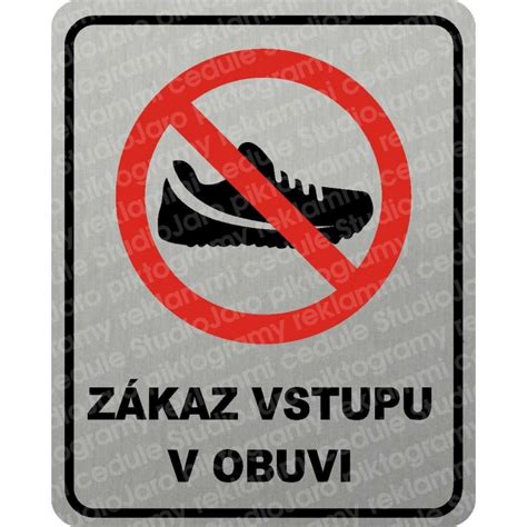Piktogram ZÁkaz Vstupu V Obuvi 4 Str Long