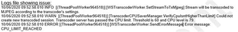flir uvms transcoder server limit reached