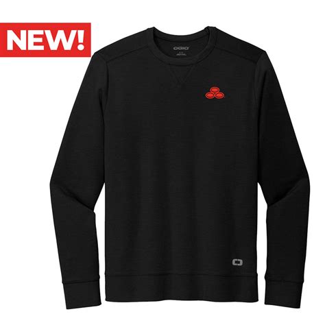 Ogio Mens Luuma Flex Long Sleeve Crew Classic Apparel