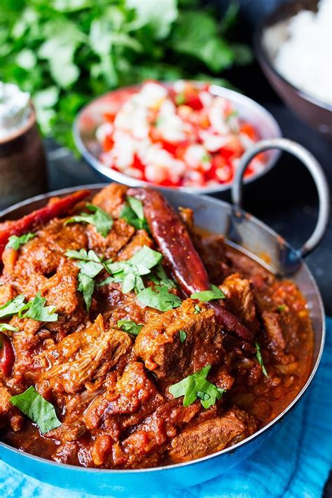 Healthier Slow Cooked Spicy Beef Curry Slow Cooker Curry Indian Food