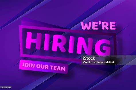 채용 모집 디자인 포스터입니다 벡터 일러스트입니다 오픈 공석 디자인 서식 파일입니다 객실 있음에 대한 스톡 벡터 아트 및 기타