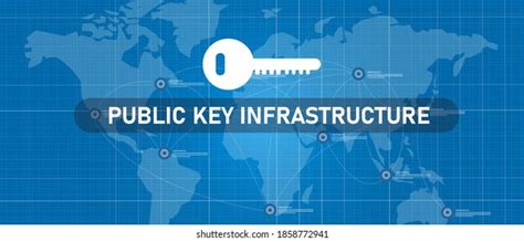 Public Key Infrastructure Pki Network Encryption Stock Vector Royalty