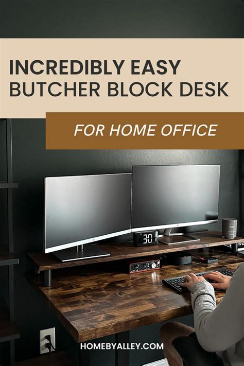 This Diy Butcher Block Desk Is So Easy You Can Do It In One Weekend