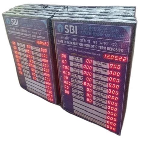 Bank Interest Rate Display Board At Best Price In Delhi Delight