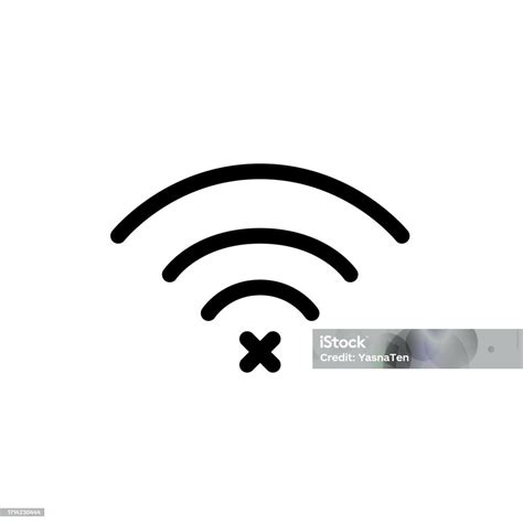 No Wifi Signal Pixel Perfect Editable Stroke Stock Illustration
