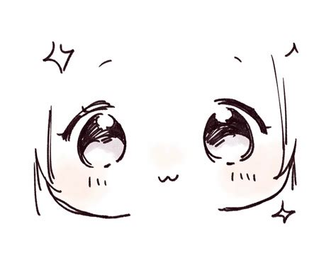ゆるい目が愛らしいシンプルな顔｜イラスト・フリー素材なら「シンテリ」