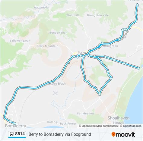 s514 Route: Schedules, Stops & Maps - Bomaderry PS (Updated)