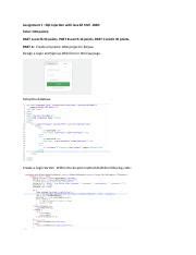 Assignment1 1 Docx Assignment 1 SQL Injection With Java EE MVC