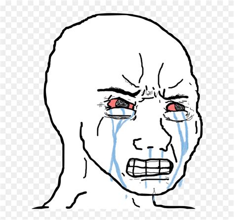 135kib 700x710 Wojak Tfw No Gf Crying Hd Png Download 618x711 3199511 Pinpng