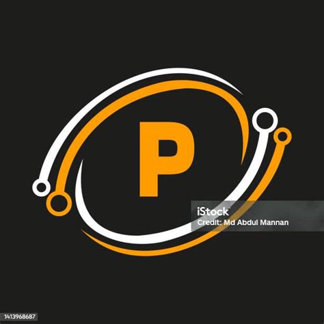 초기 문자 P 기술 로고는 기술 케이블 벡터 템플릿과 결합 0명에 대한 스톡 벡터 아트 및 기타 이미지 0명 가상현실 개념 Istock