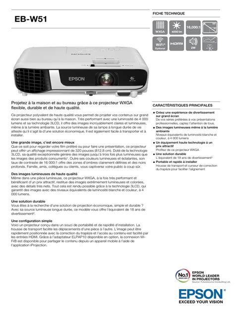 Eb W51.eb w51 Datasheet | PDF | Imagerie | Électronique