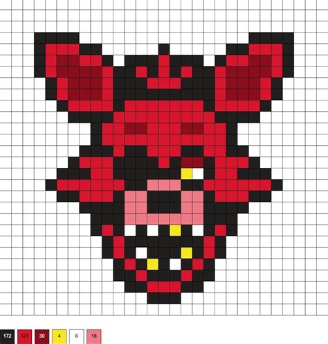 Fnaf Perler Beads Five Nights At Freddys Pixel Art Pixel Drawing