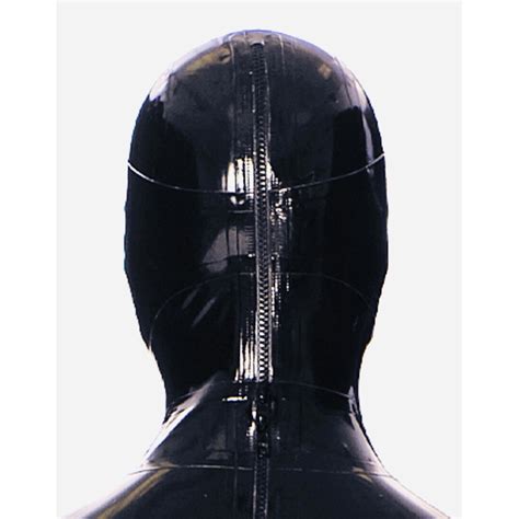 Midi Latexkleid Mit Maske Und Handschuhen Bdsm