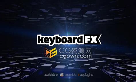 Keyboardfx V125 Ae脚本生成键盘操作界面输入打字动画效果 Cg资源网