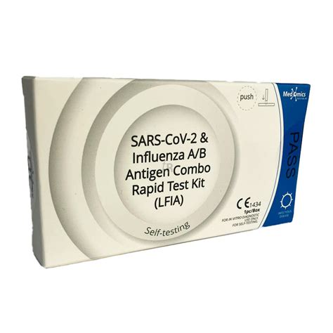 Test Covid SARS CoV 2 Influenza A B Antigen Combo Rapid Test Kit LFIA