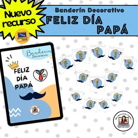 Banderín Decorativo Feliz Día Papá Xppp