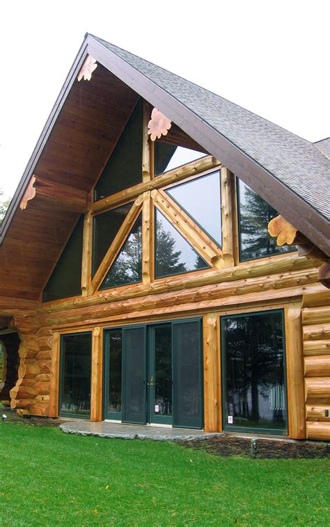 Maine Full Scribe Log Home West Coast Log Homes